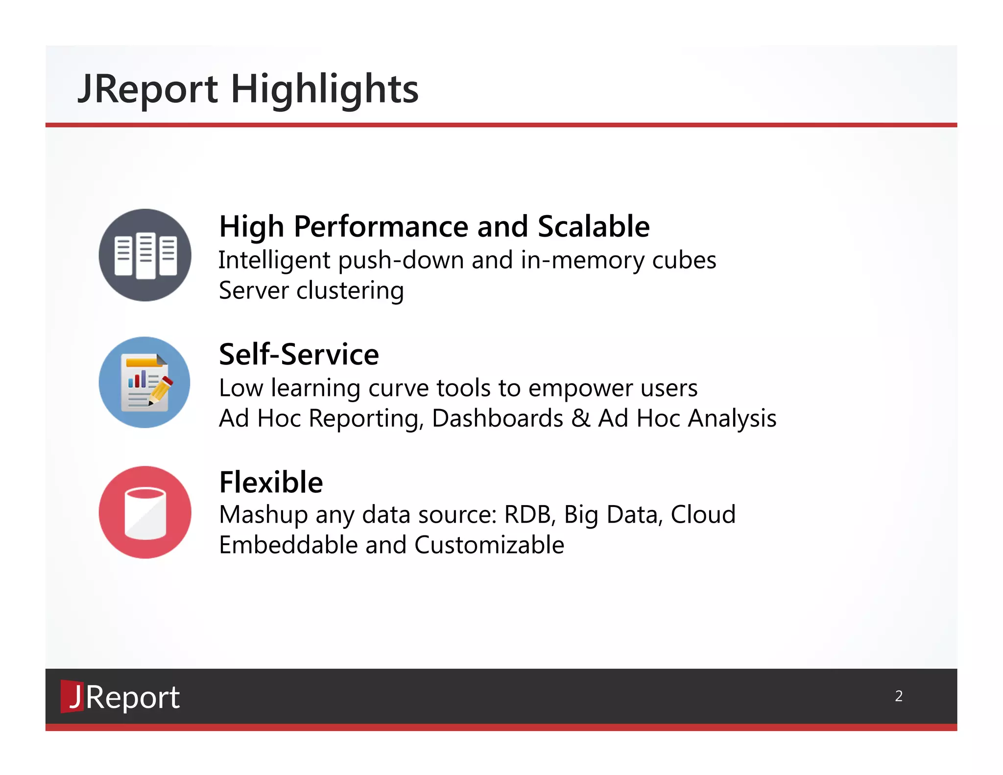 Integrating scalable bi reporting and dashboards into any application | PPT