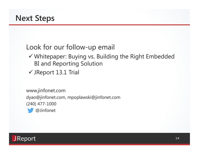 Integrating scalable bi reporting and dashboards into any application | PDF