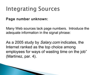Integrating sources | PPT