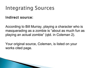 Integrating sources | PPT