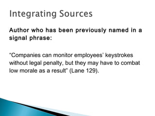 Integrating sources | PPT
