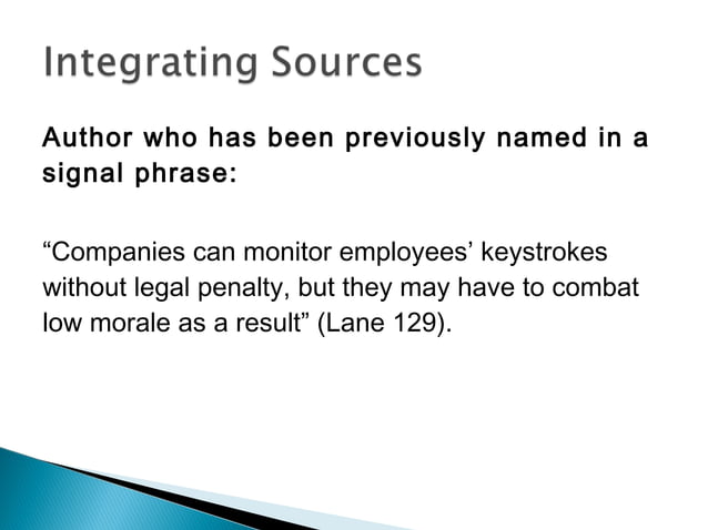 Integrating sources | PPT