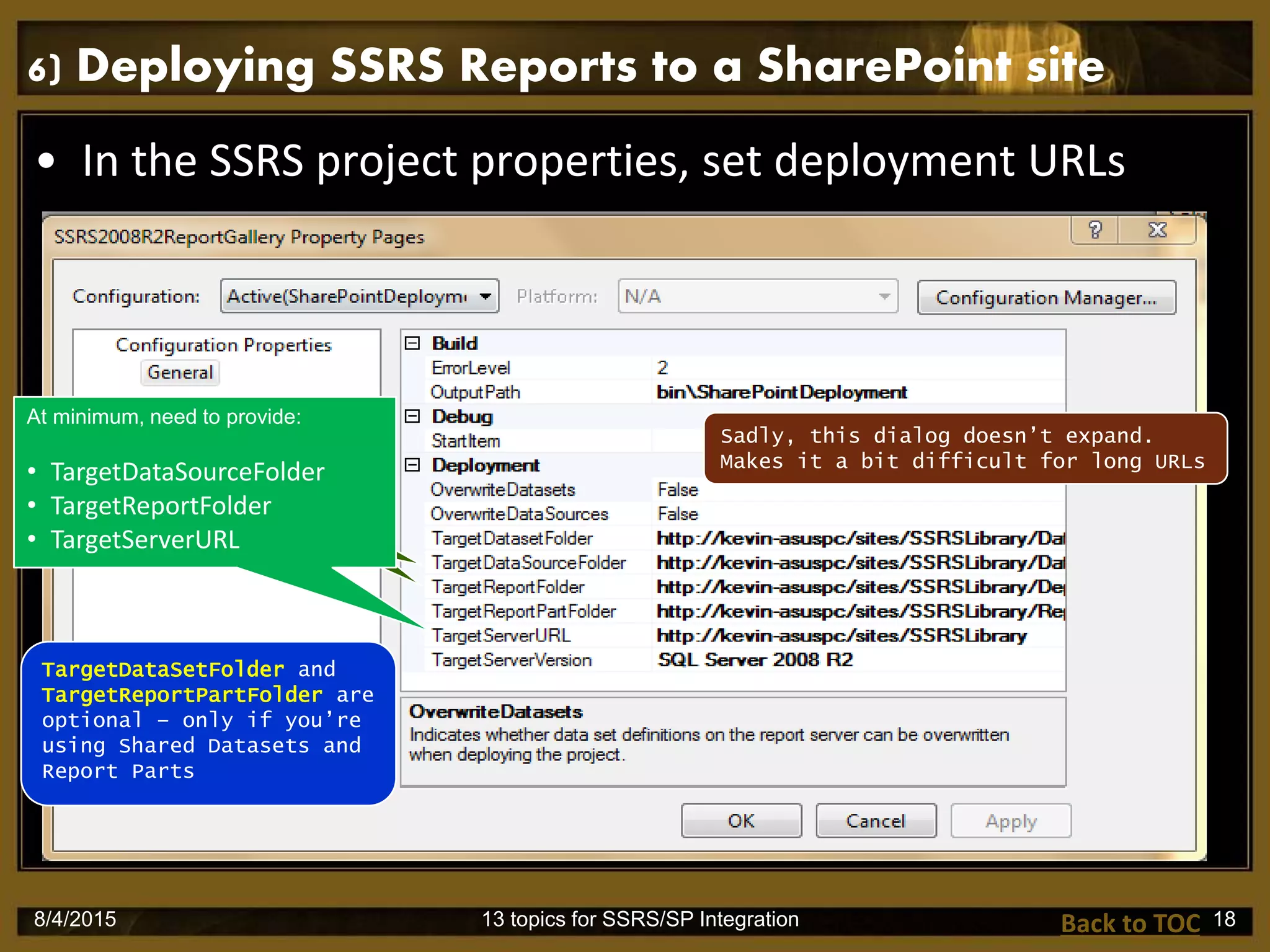 Integrating SSRS with SharePoint | PPTX
