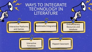 INTEGRATING TECHNOLOGY IN LITERATURE TEACHING | PPTX