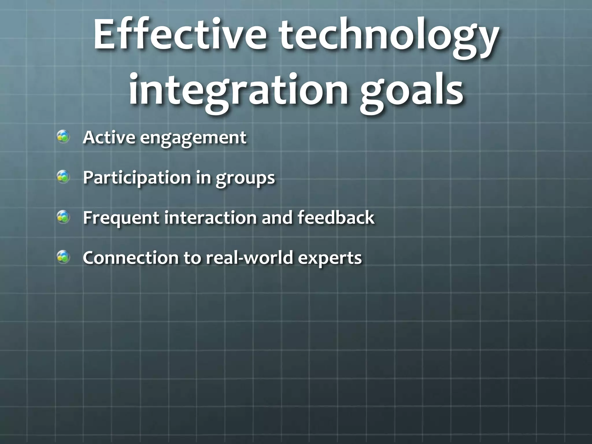Integrating technology | PPTX | Education