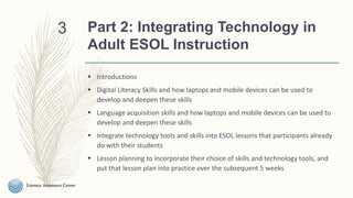 Integrating Technology in Adult ESOL Instruction | PPTX