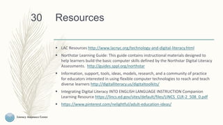 Integrating Technology in Adult ESOL Instruction | PPTX