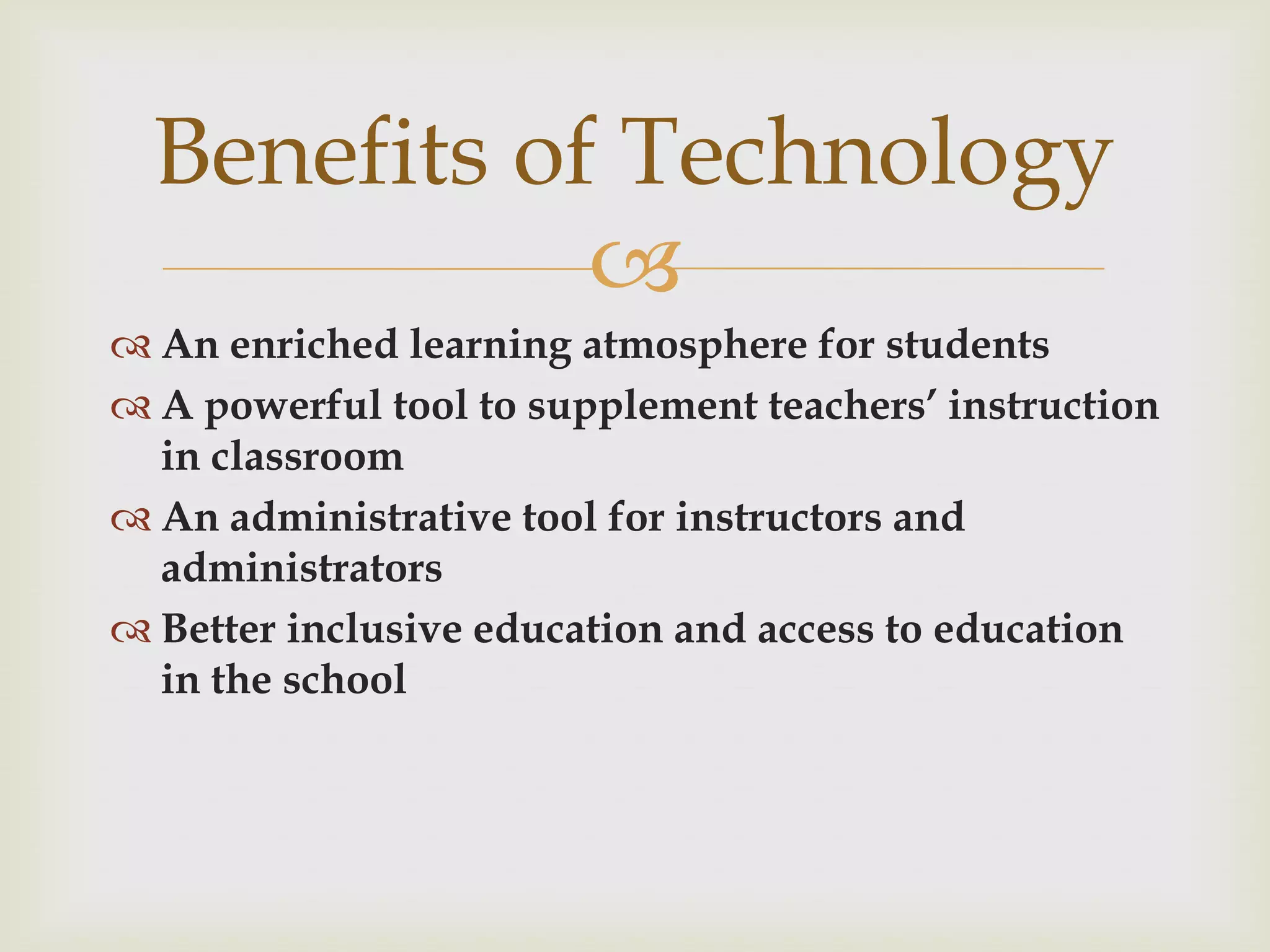Integrating technology in education | PPTX
