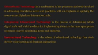 Integrating technology in education pptx | PPTX