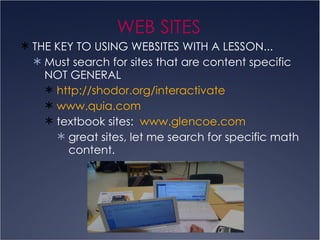 Integrating technology in math | PPT