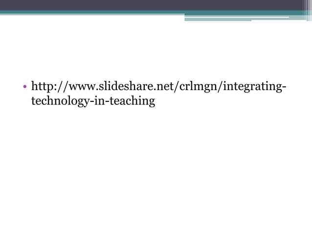 Integrating technology in teaching | PPT