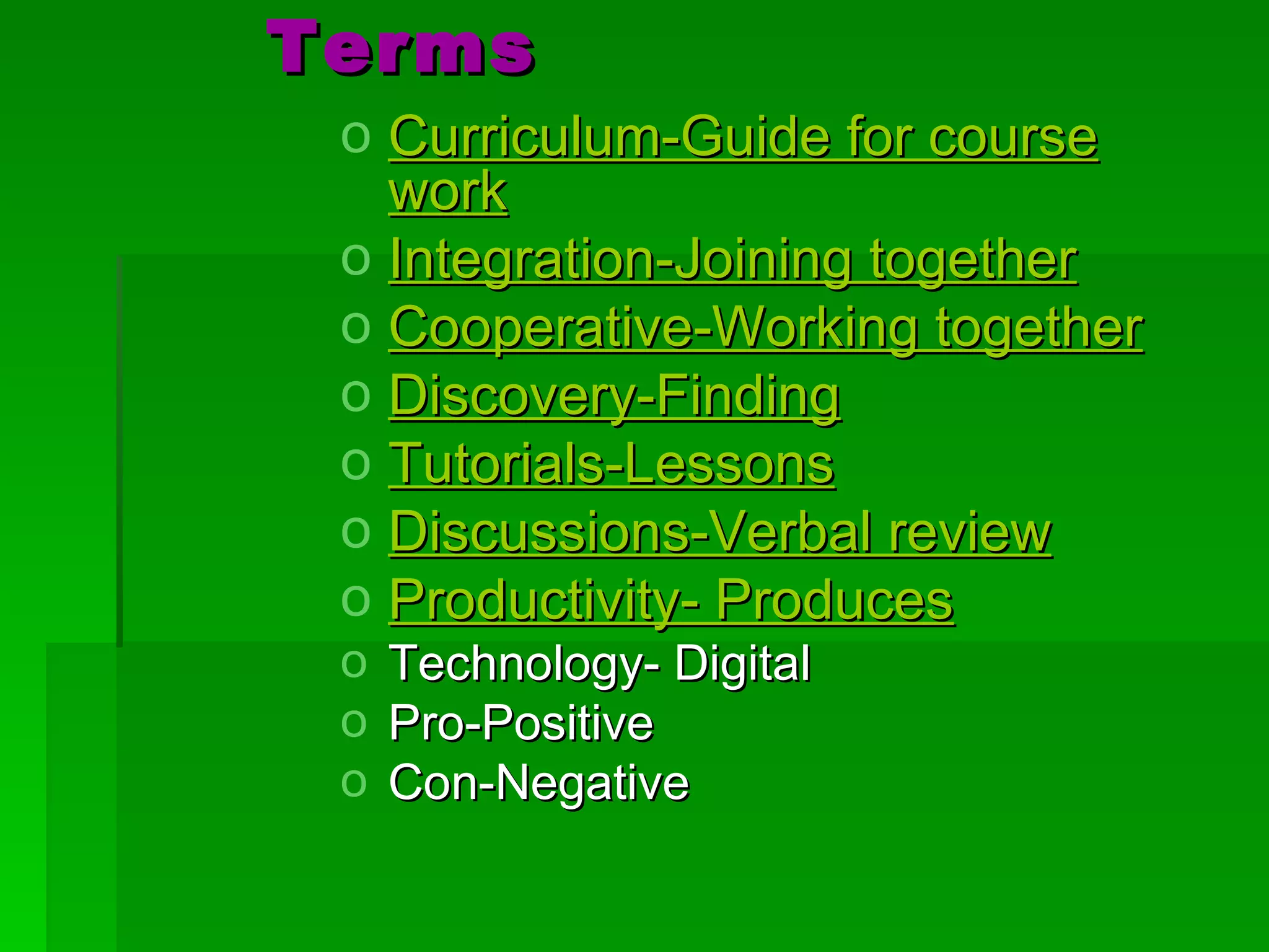 Integrating technology into the curriculum | PPT