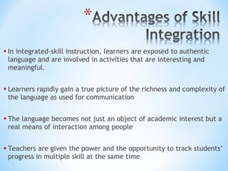 Integrating the language_ skills | PPT