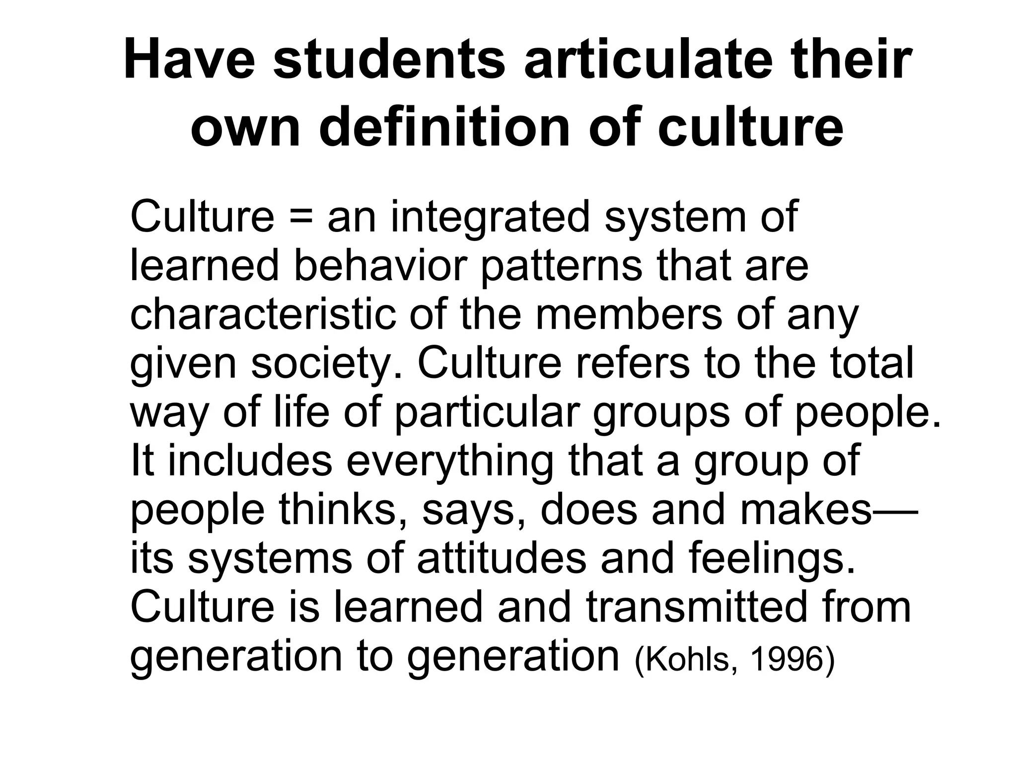 Culture and social identity | PPT