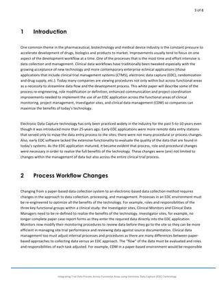 Integrating Trial Data Processes Across Functional Areas using ...
