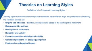 Types of Learning Styles in a Diverse Classroom | PPTX