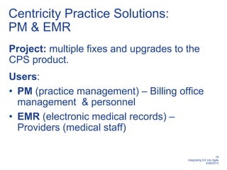 Integrating usability testing into agile updated | PPT