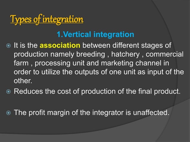 Poultry Integration | PPTX | Agriculture | Industries