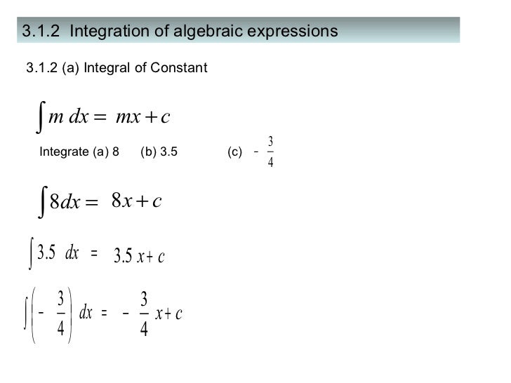 Integration