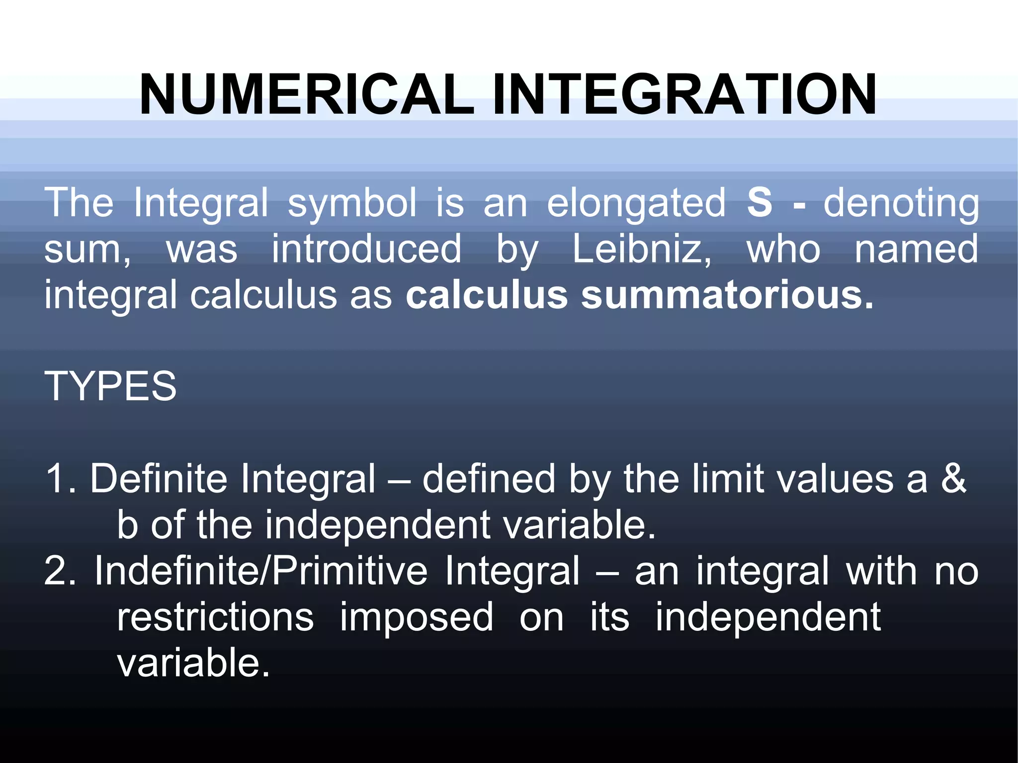 Numerical Integration | ODP