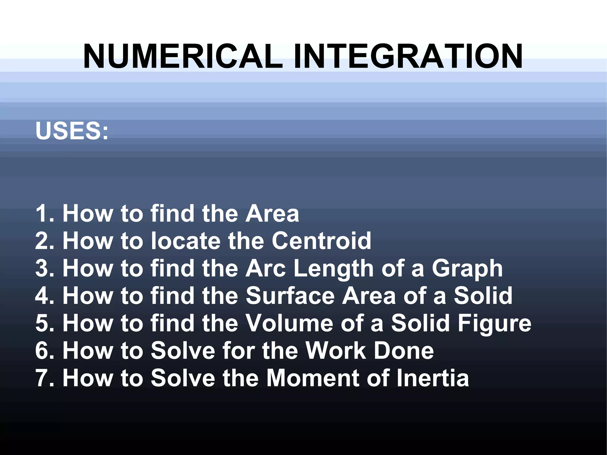 Numerical Integration | ODP