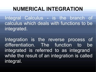 Numerical Integration | ODP