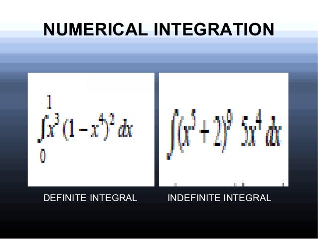Numerical Integration 