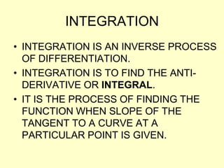 Integration by Pratima Nayak | PPT