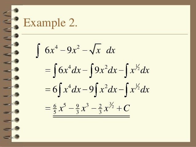 Indefinite Integral Indefinite Integral