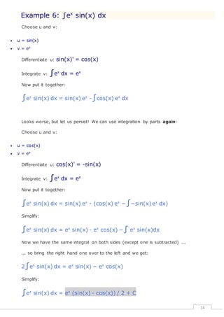 Integration - Mathematics - UoZ | DOCX