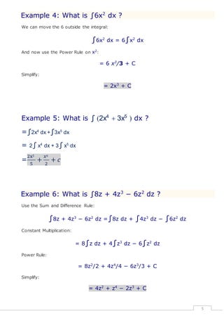 Integration - Mathematics - UoZ | DOCX