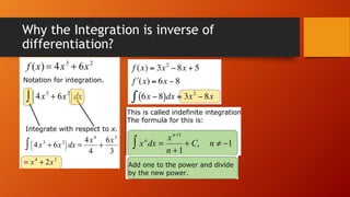 Integration and differentiation are two fundamental operations | PPTX