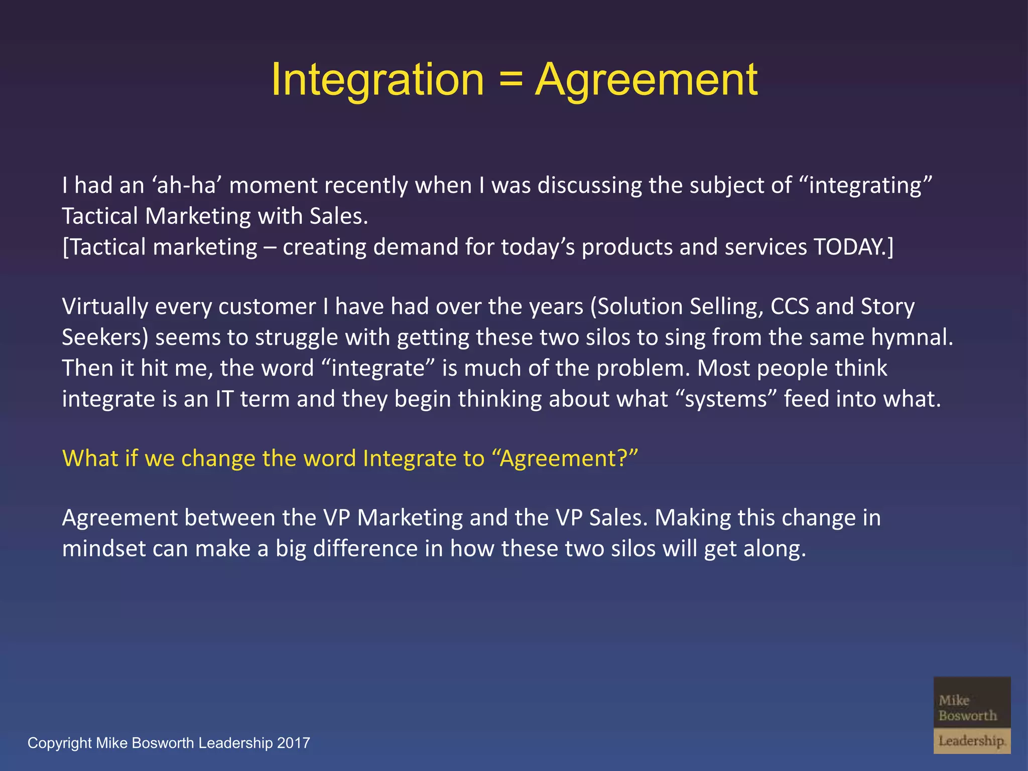 Integration Agreement | PPTX