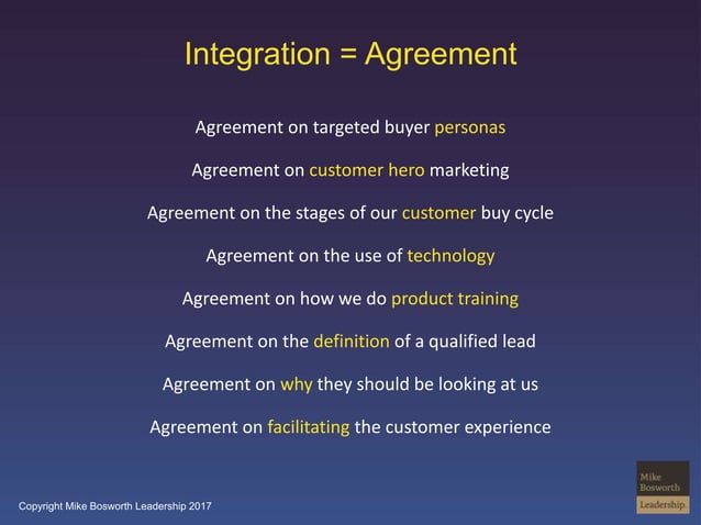Integration Agreement | PPTX | Sales | Business