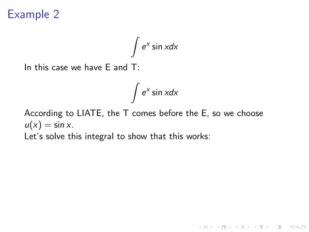 Integration by Parts, Part 3 | PPT