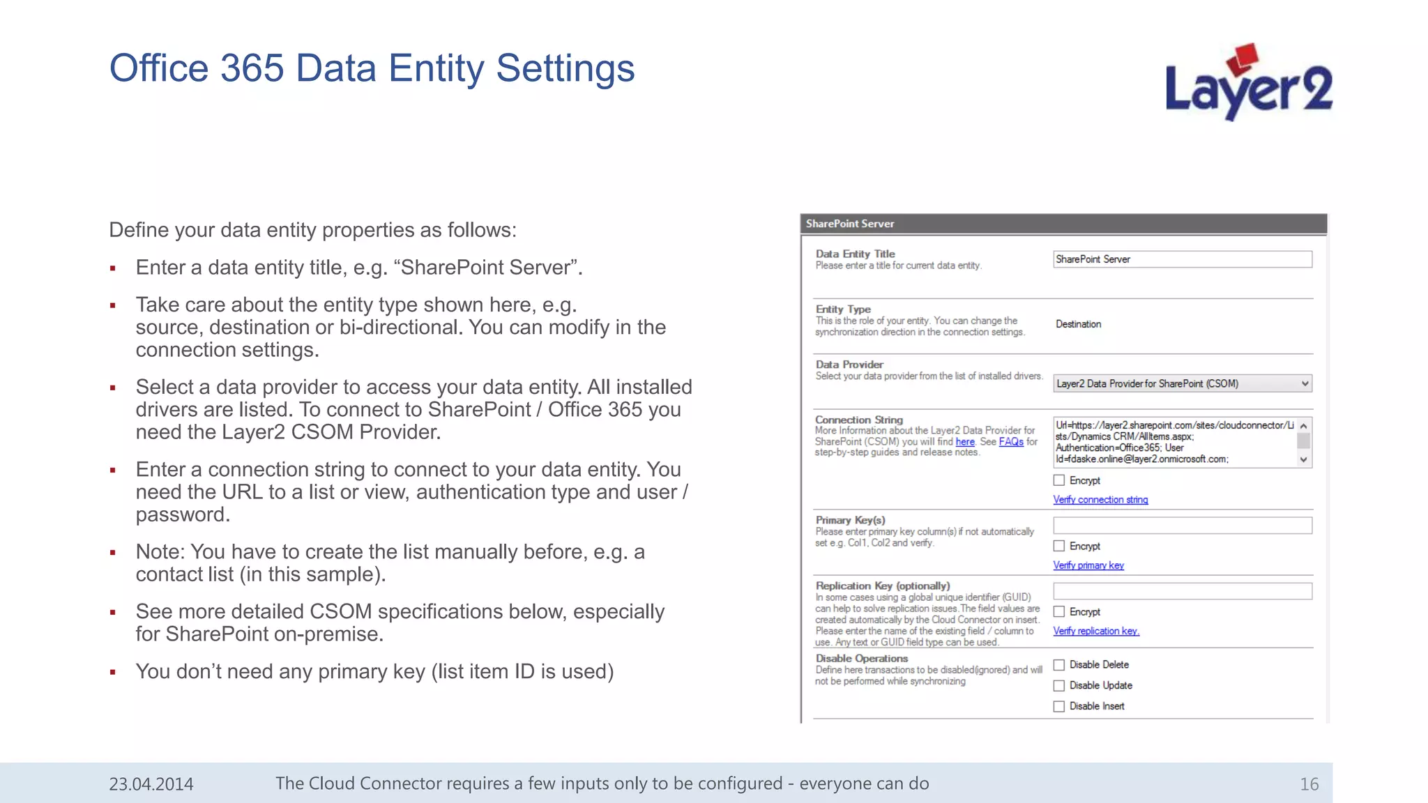 Office 365: Integration Dynamics CRM with SharePoint & Outlook via OData | PPTX