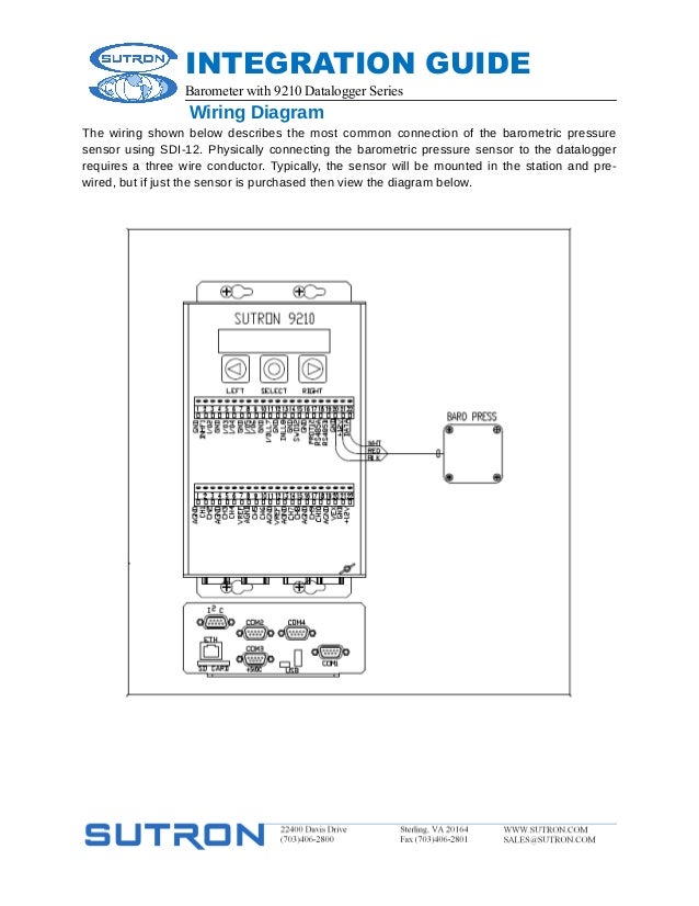 Integration guide accubar barometric pressure sensor manual