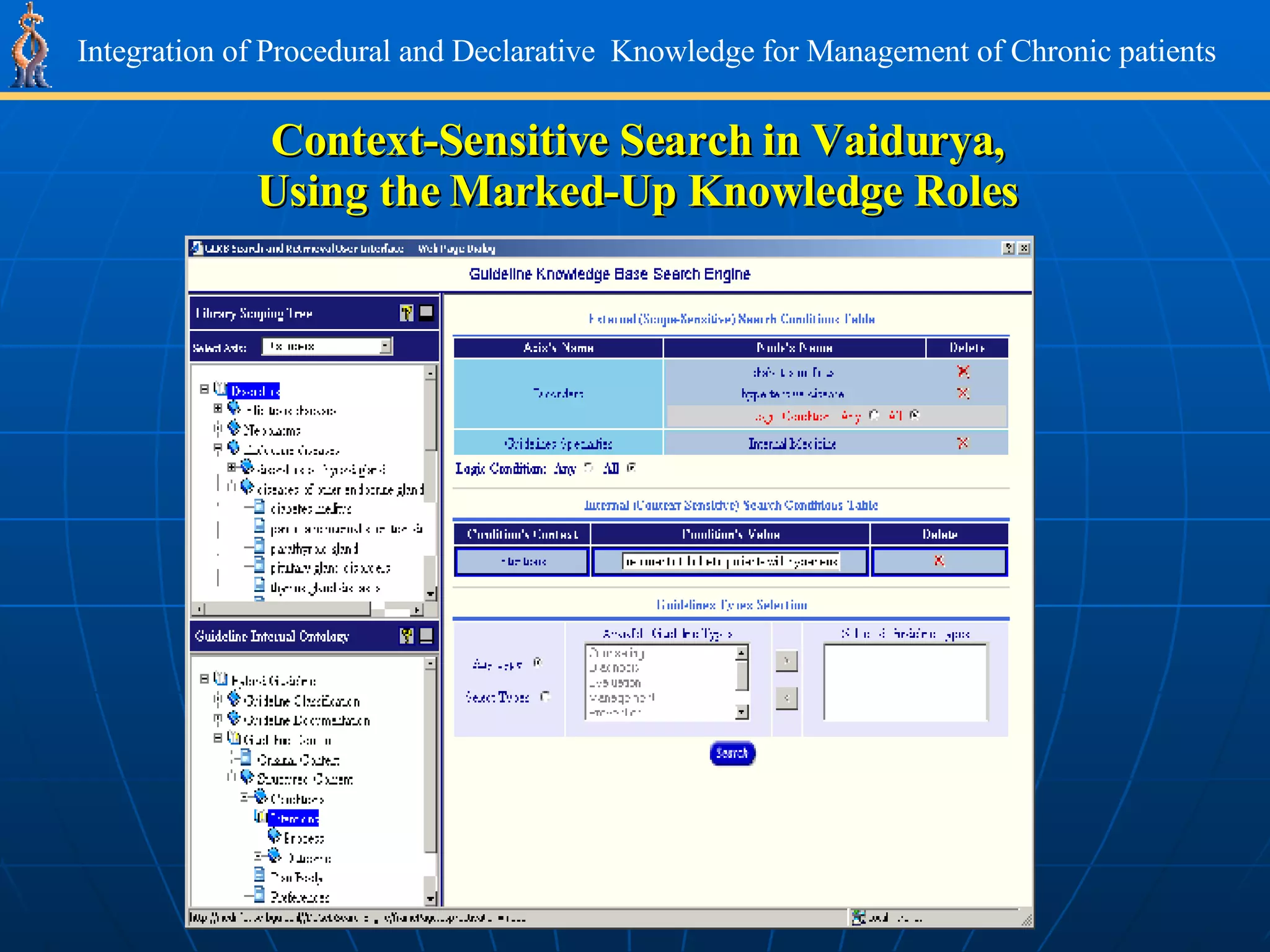 Integration Of Declarative and Procedural Knowledge for The Management ...