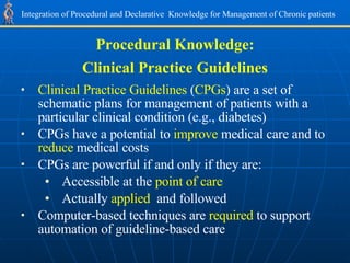 Integration Of Declarative and Procedural Knowledge for The Management ...