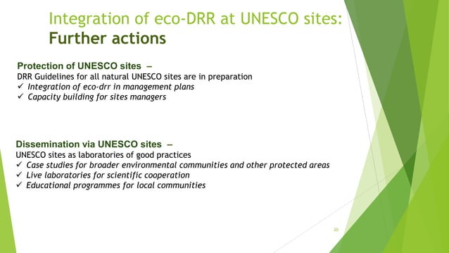 Integration of eco-DRR at natural UNESCO sites, Soichiro YASUKAWA | PPT