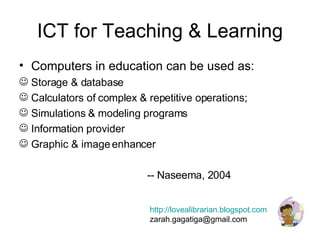 Integration of ICT & Reading Comprehension | PPT