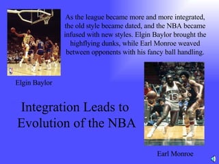 Integration of the NBA | PPT