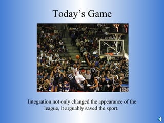 Integration of the NBA | PPT