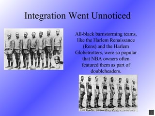 Integration of the NBA | PPT