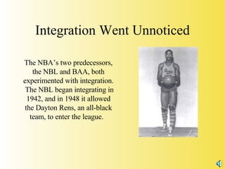 Integration of the NBA | PPT