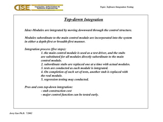 Integration test | PPT