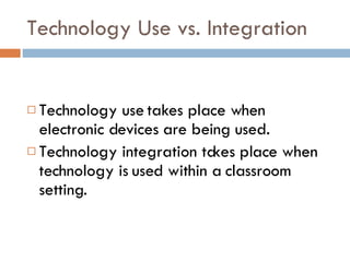 Integration Vs. Use | PPT