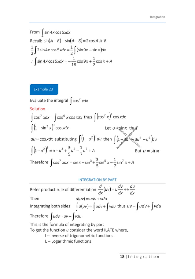 Calculus Integration.pdf | Physics | Science