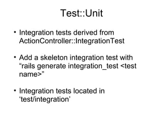 Integration and Acceptance Testing | PPT