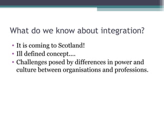 Integration and transitions powerpoint stf | PPT